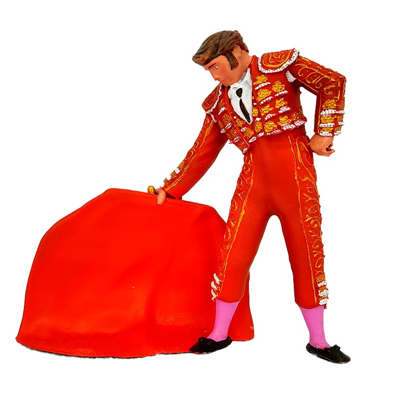 Bullfighting bullfighter bullfighting with Montera and Capote