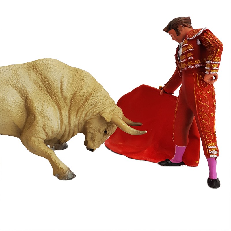 Bullfighting bullfighter bullfighting with Montera and Capote