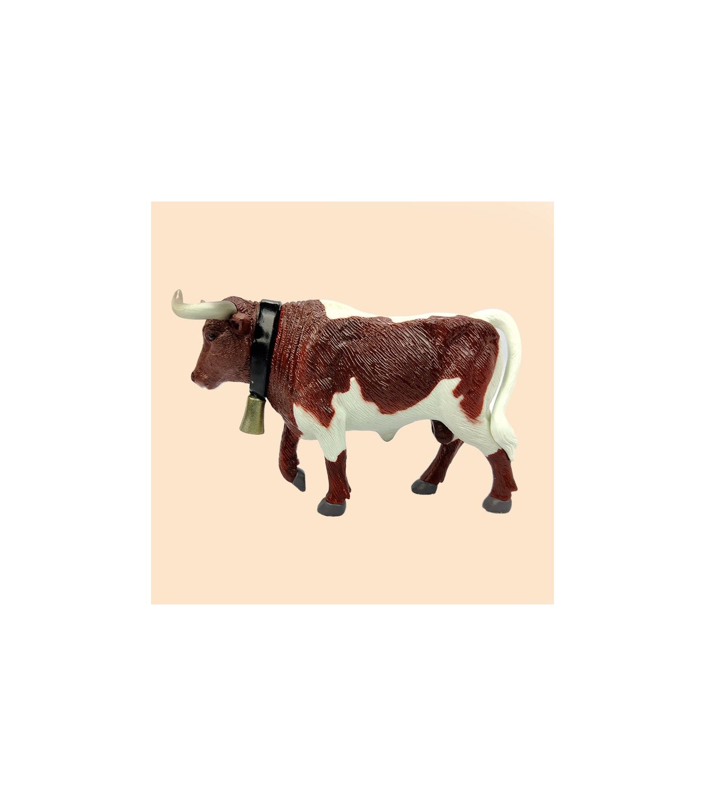 Toro manso con cencerro y collar ¡ Varios colores disponibles¡