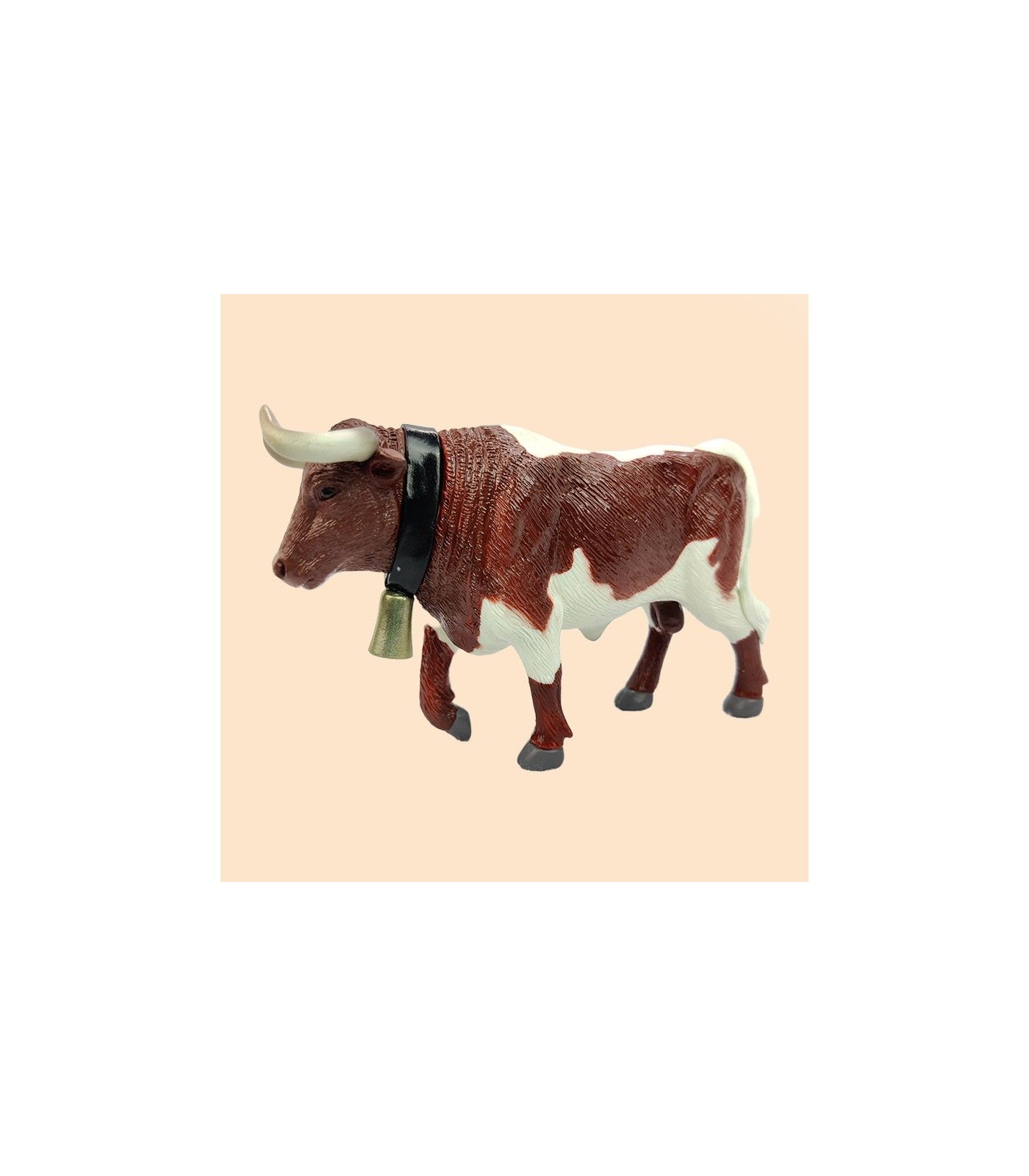 Toro manso con cencerro y collar ¡ Varios colores disponibles¡